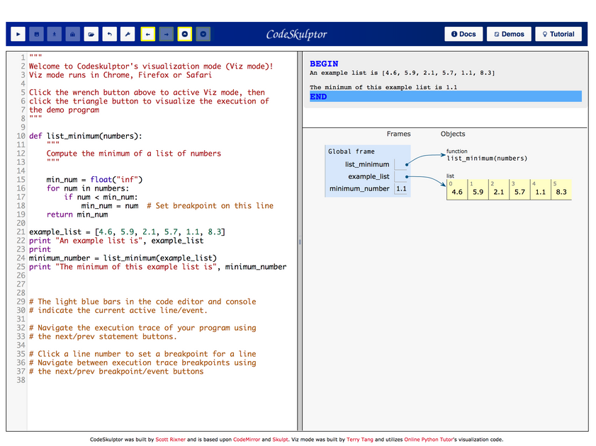 CodeSkulptor - Browser-based Python environment | Steemhunt